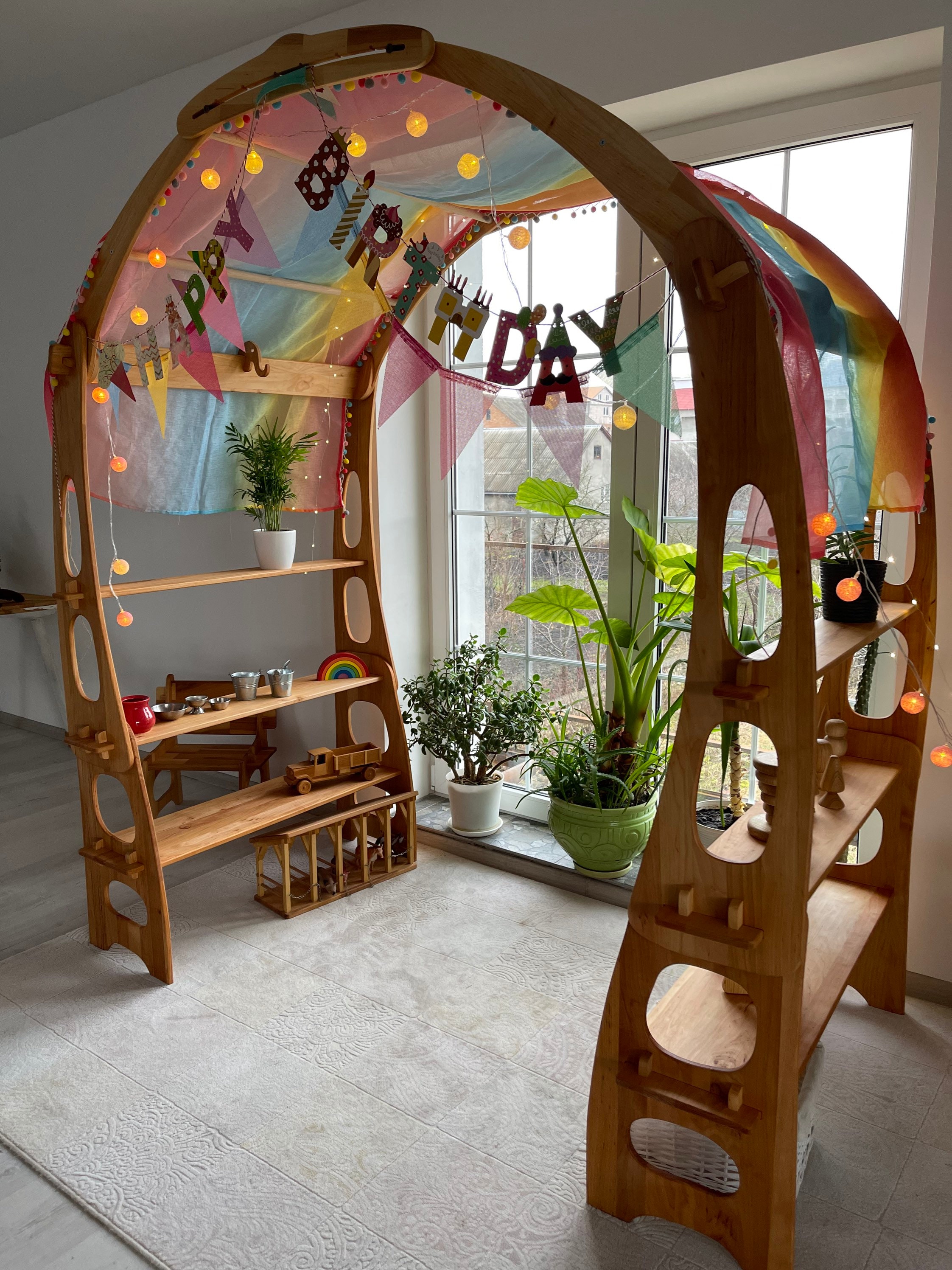 Indoor Playground Extra Wide Large Waldorf Play Stands Christmas Kids ...