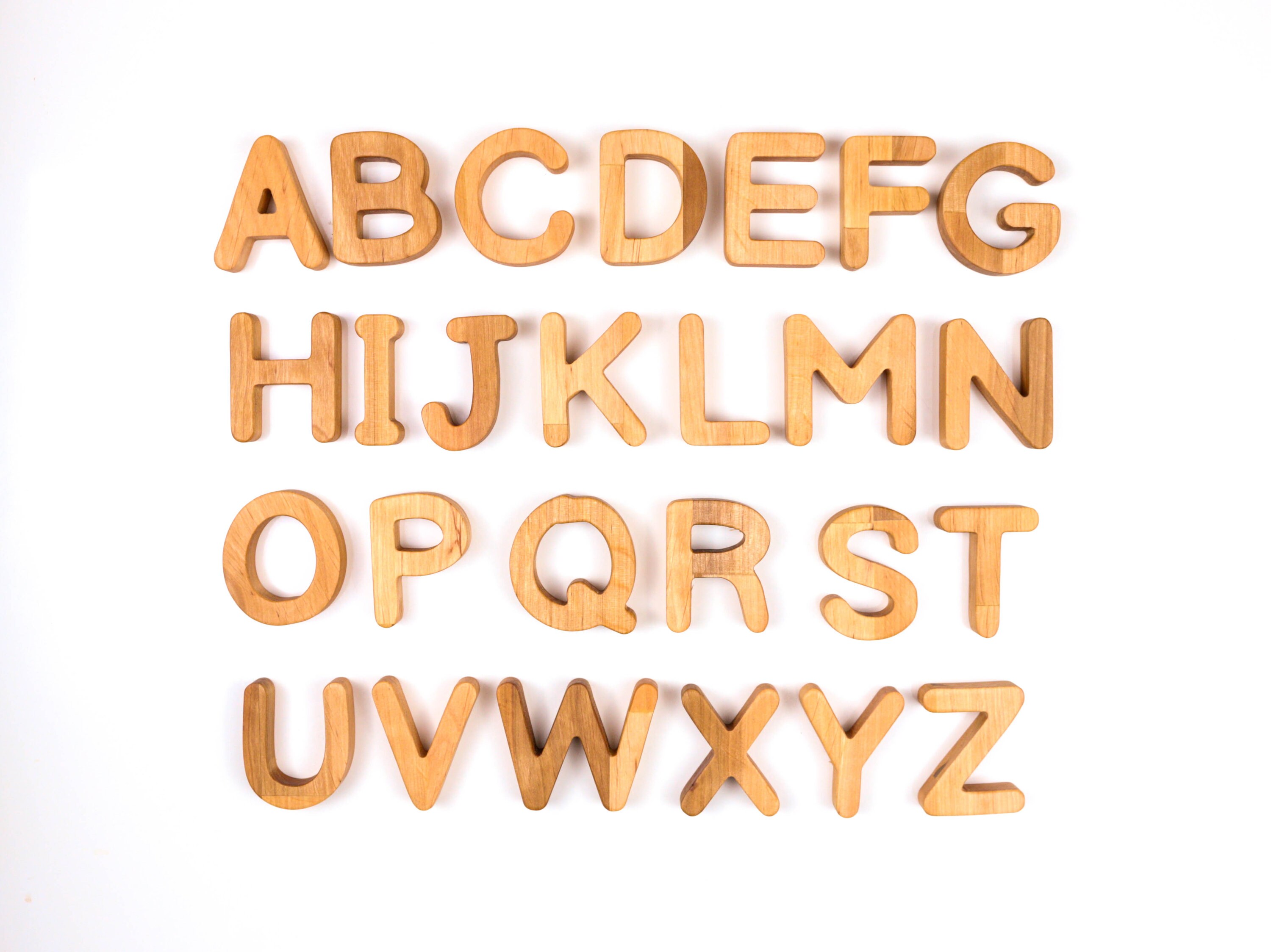 Wooden Letters Comic Sans Letters with Magnets Height | Etsy