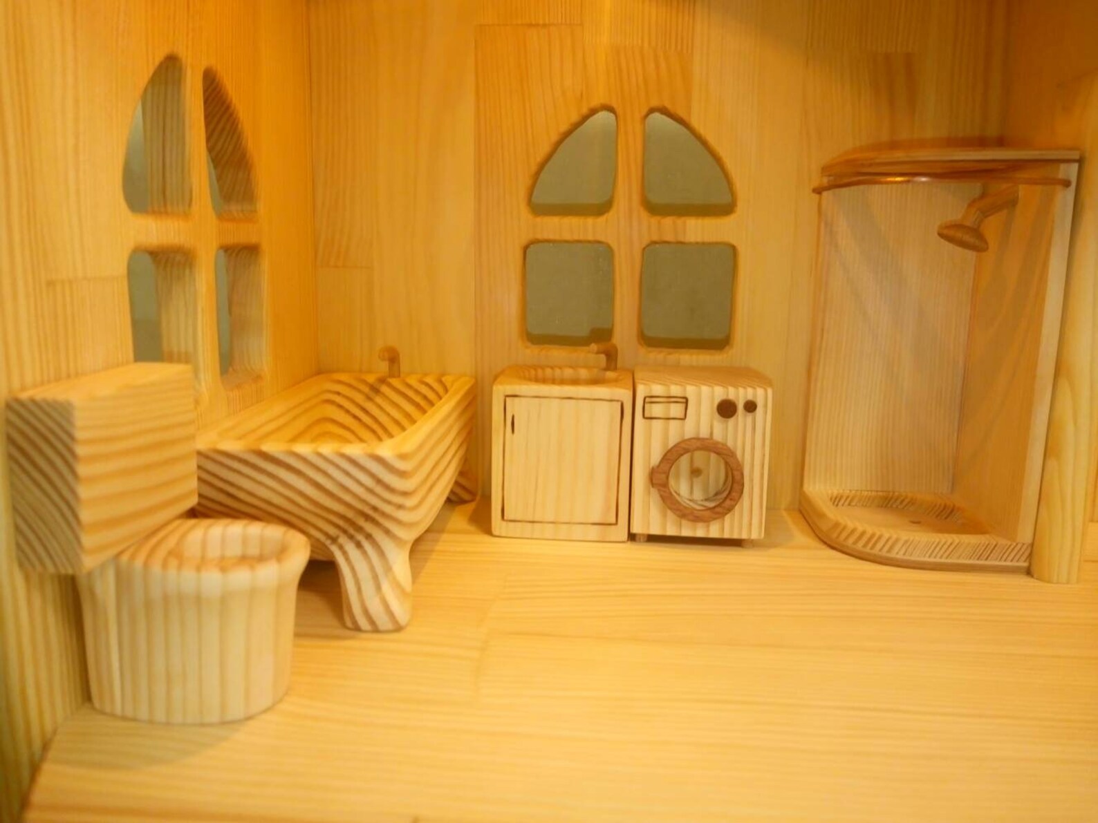 Wooden Dollhouse Washing Machine Christmas Kids Gifts 1st - Etsy UK