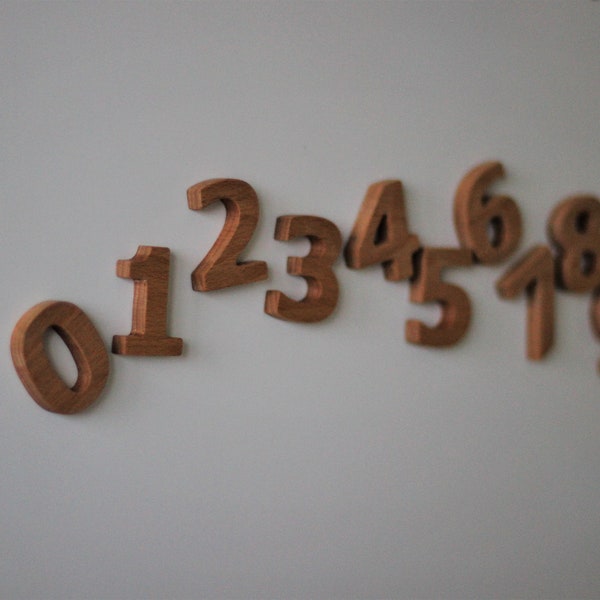 Wooden Numbers - Etsy