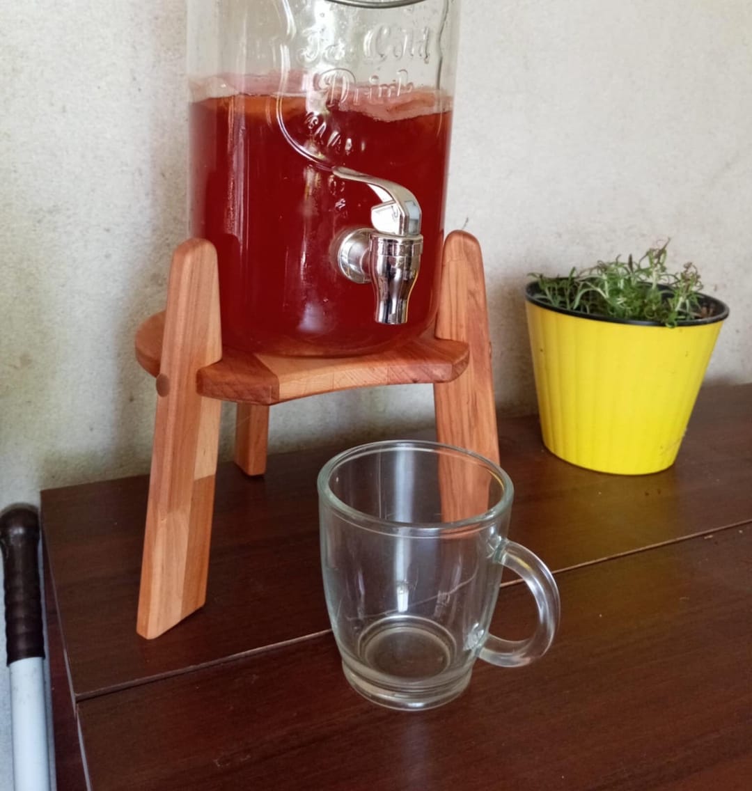 Wooden Stand for Juice Jar With Tap 4L 5L Water Lemonade and Iced Tea ...