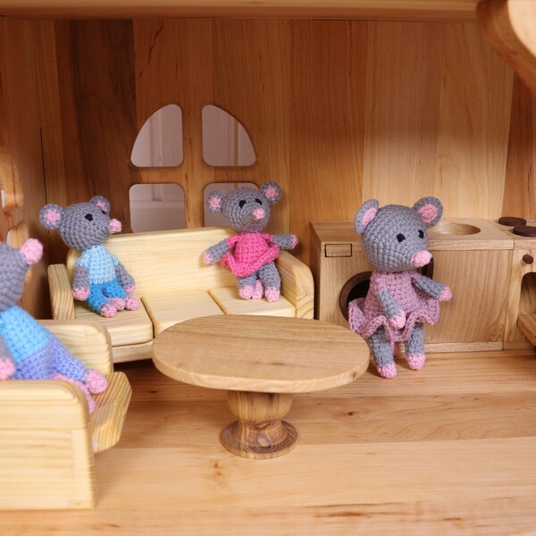 Dollhouse Mouse Family - Etsy