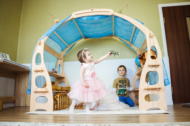 Wooden Waldorf Playstand Kids Play Gym 1st Birthday Gift Play - Etsy