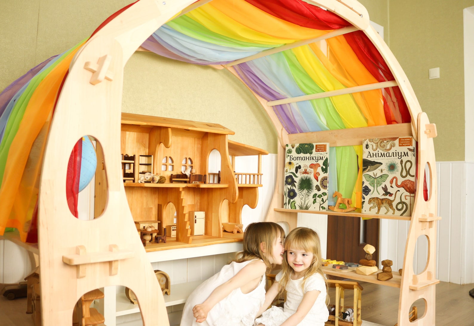 Wooden Waldorf Playstand Kids Play Gym 1st Birthday Gift Play - Etsy