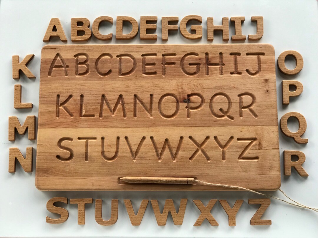 Tracing Board Kids Gifts Birthday Double Sided Printed Letters Board ...