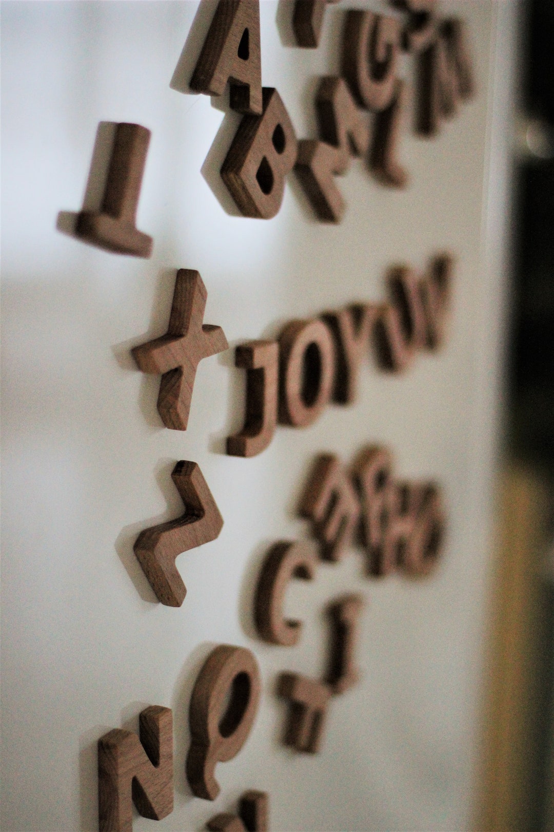 Wooden Letters Educational Toy 1st Birthday Gift Beech-wood Letters ...