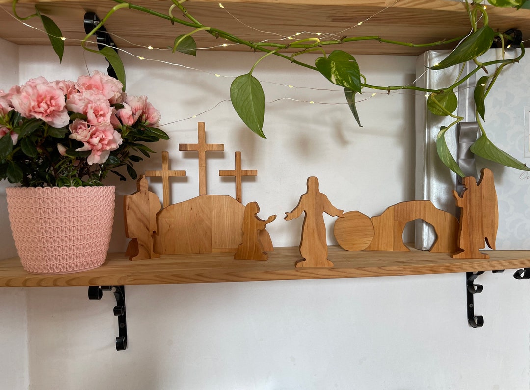 Resurrection Scene Easter Decor Religious Easter Nativity Set Easter ...
