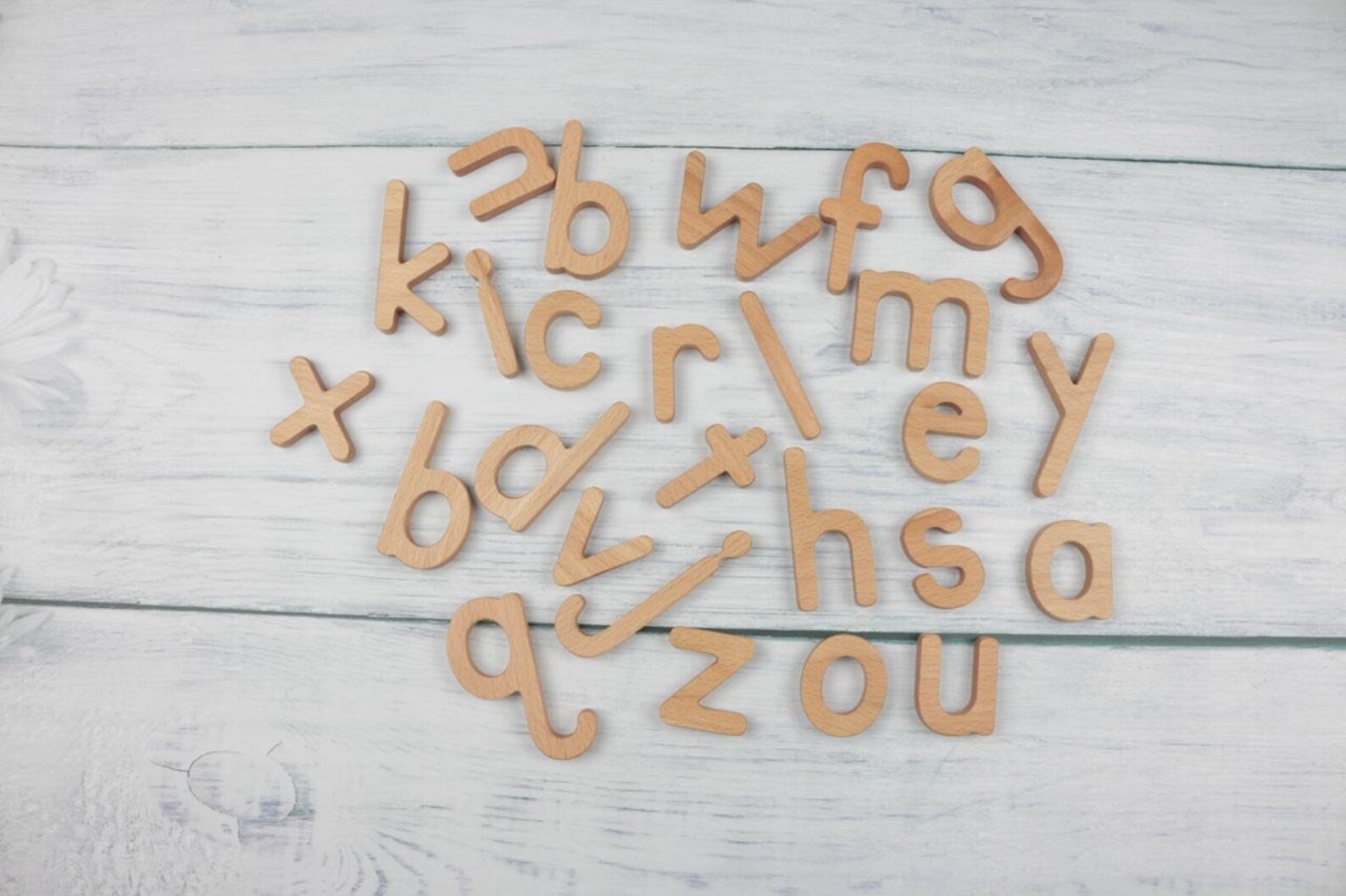 Pre-school Wooden alphabet lower case Height 3.5cm/1.4inch | Etsy