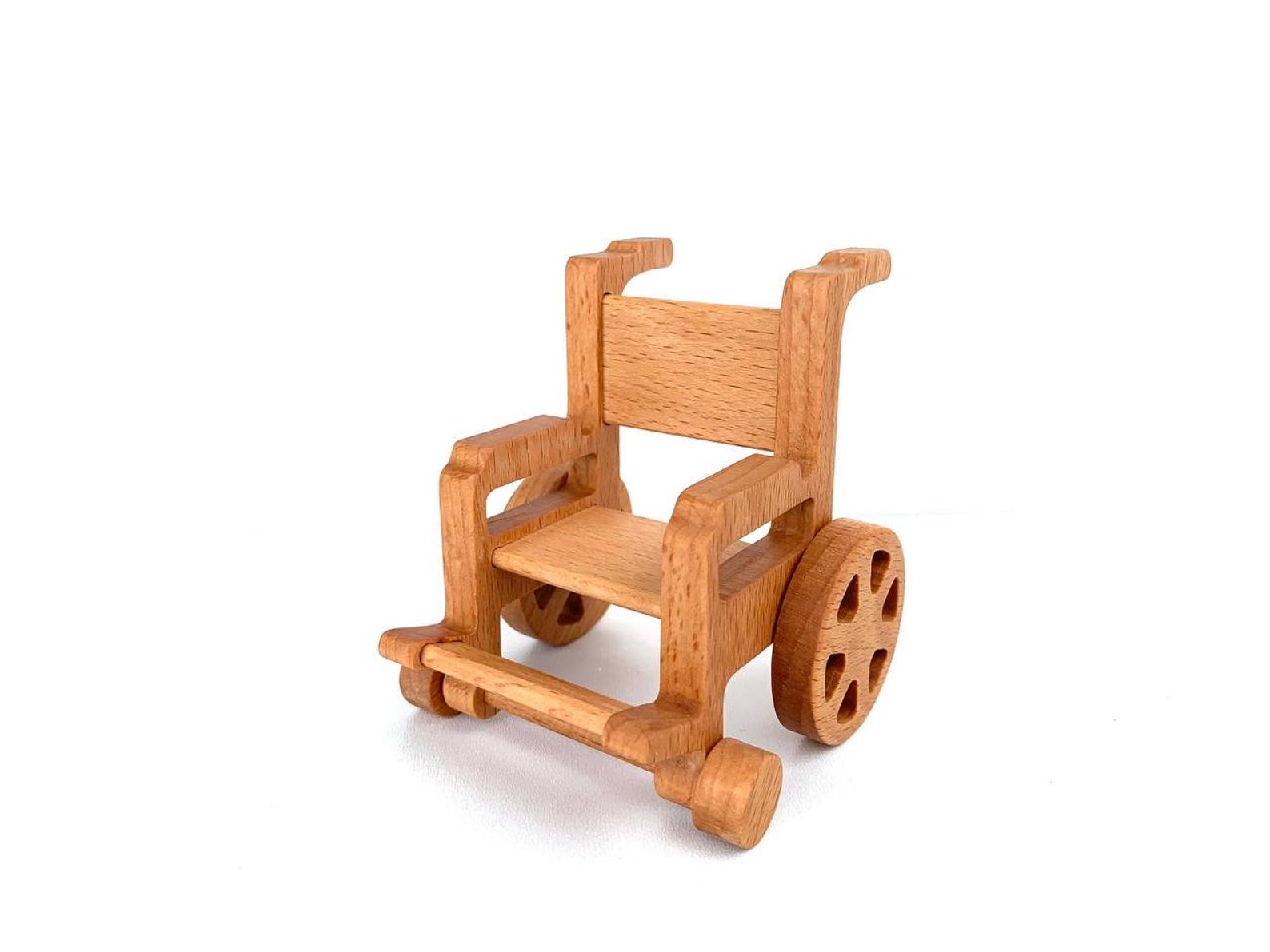 Wheelchair for Dollhouse Play Wooden Eco Toy Preschool Kindergarten ...