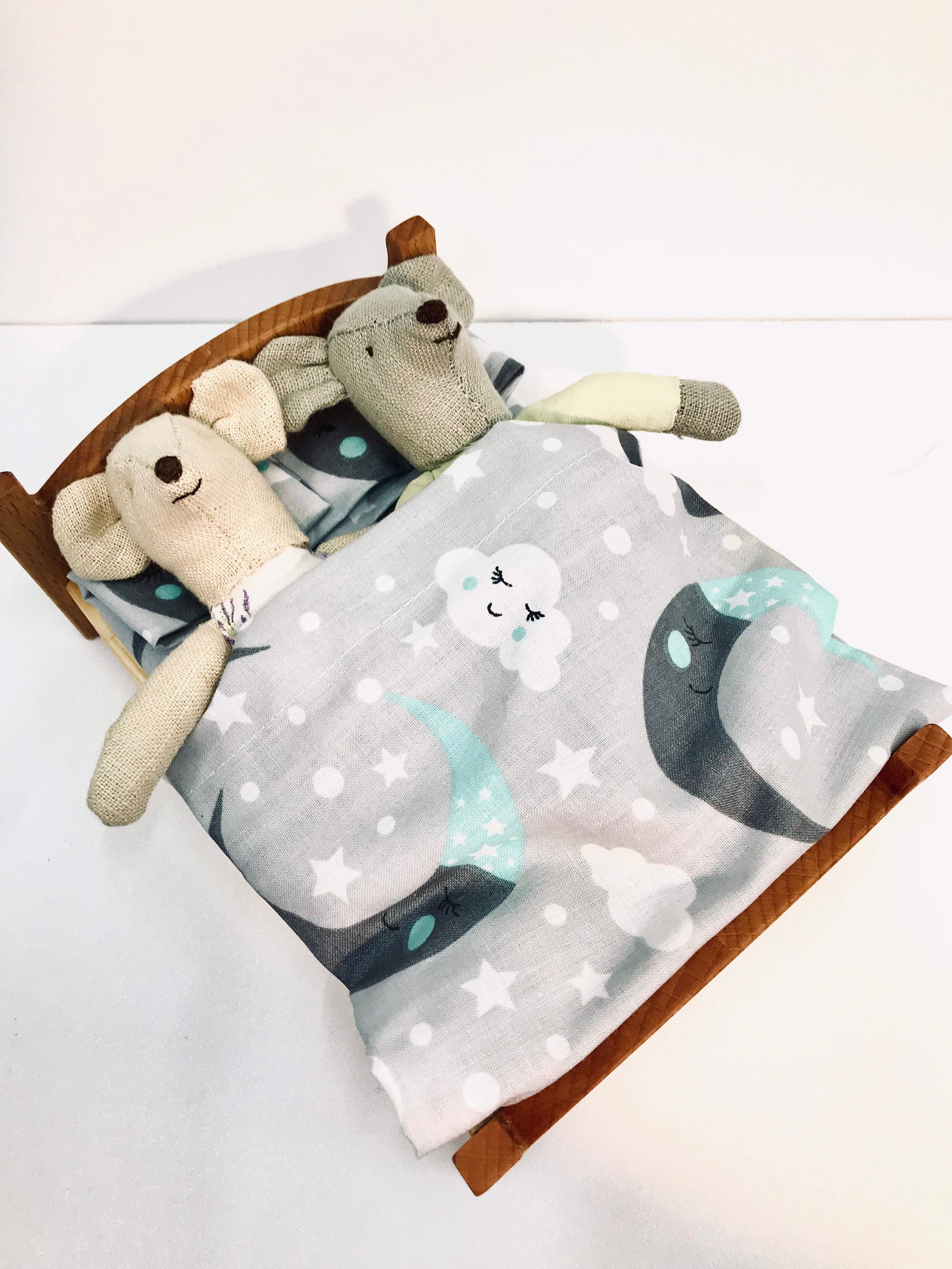 Wooden Toy Bed Queen Bed Toy 1/12 Scale Birthday Gift for - Etsy