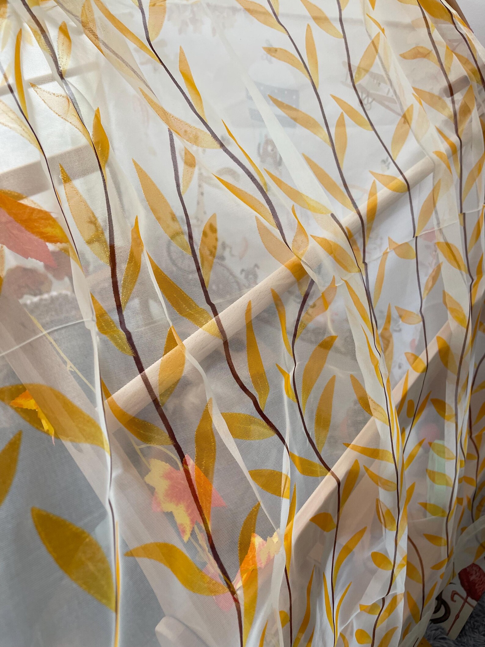 Waldorf Fabric Flowers Gold Yellow Orange Leaves Canopy for Playstands ...