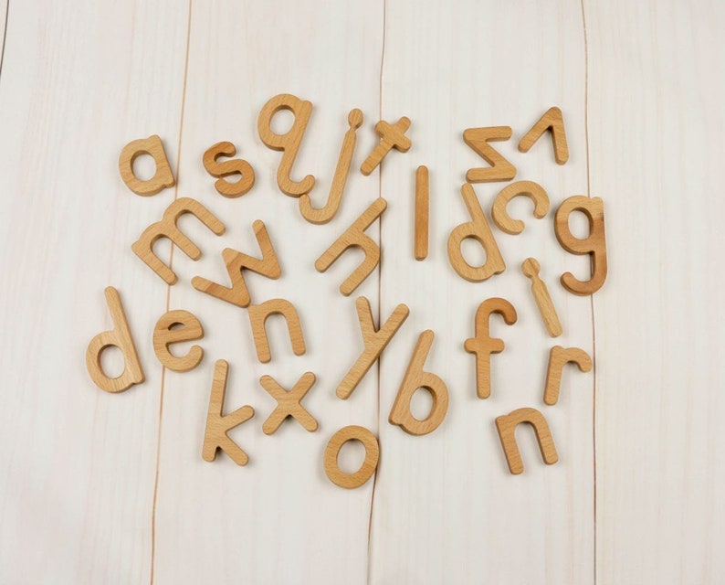 Pre-school Wooden Alphabet Lower Case Educational Gift for - Etsy