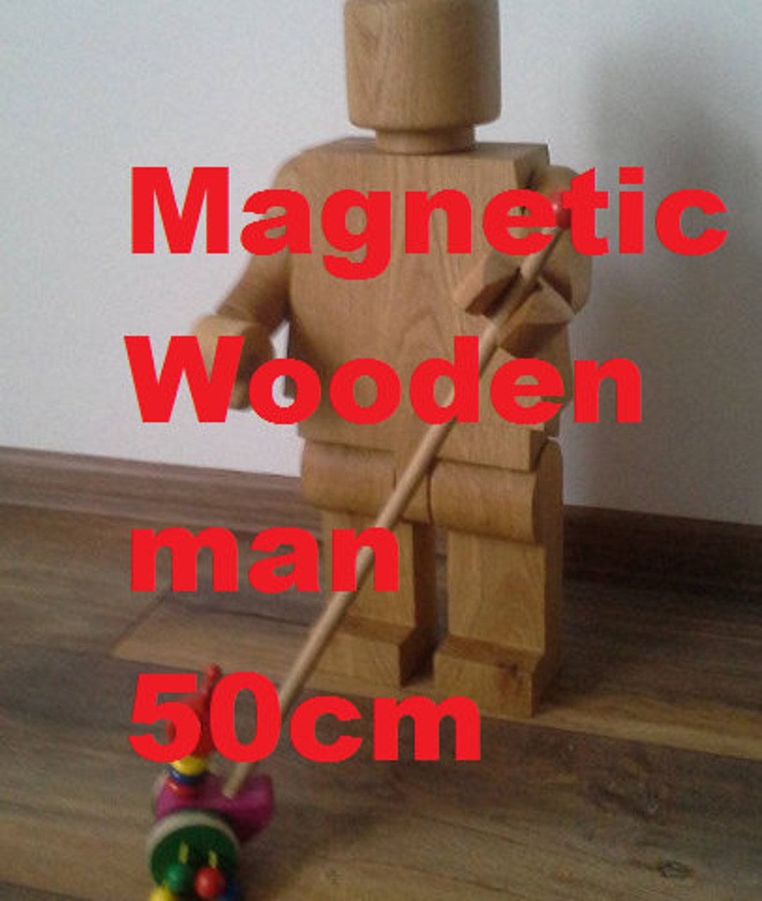 Wooden Man Birthday Gift for Man Wooden Mega Man 50cm/20in Wooden ...