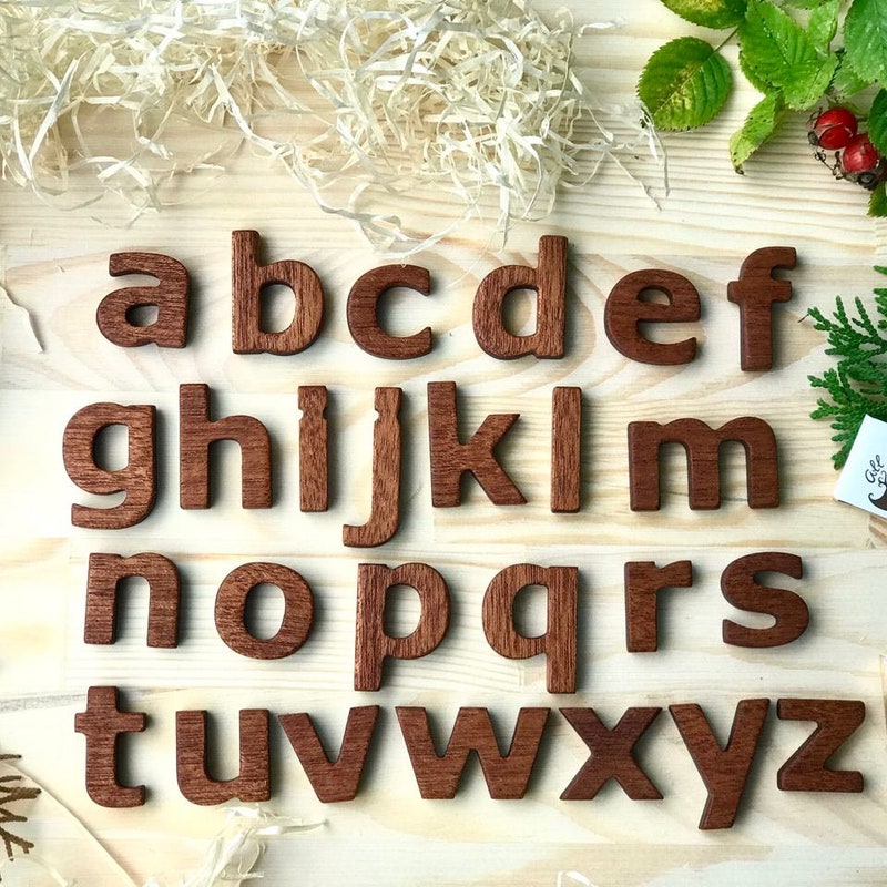 Wooden Letters Lower Case - Etsy