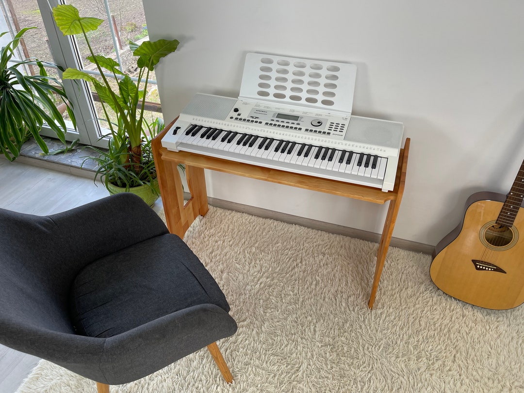 Piano Keyboard Stand Height of Table 73cm/30inch for Adults Wooden ...