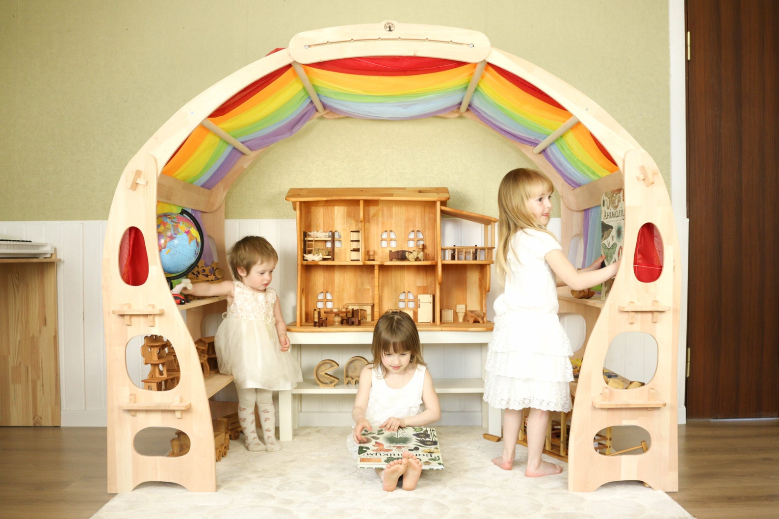 Wooden Waldorf Playstand Kids Play Gym 1st Birthday Gift Play - Etsy