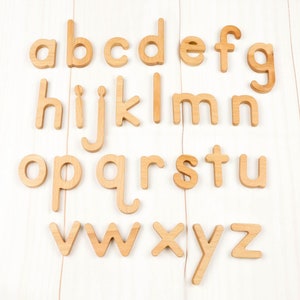 Pre-school Wooden Alphabet Lower Case Educational Gift for Kid, Height ...