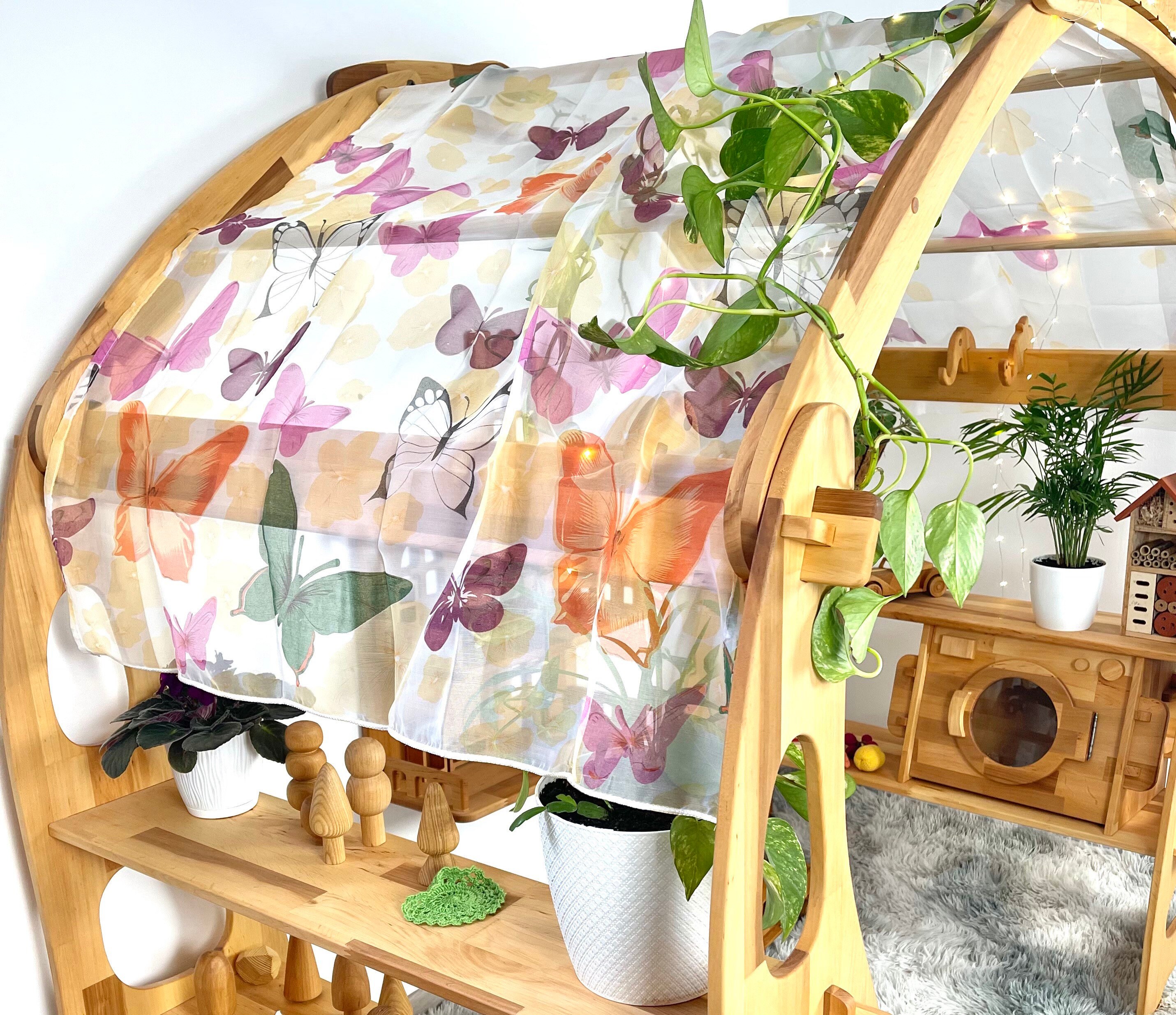 Waldorf Fabric Butterfly Canopy for Playstands Kids Birthday Gift Scarf ...