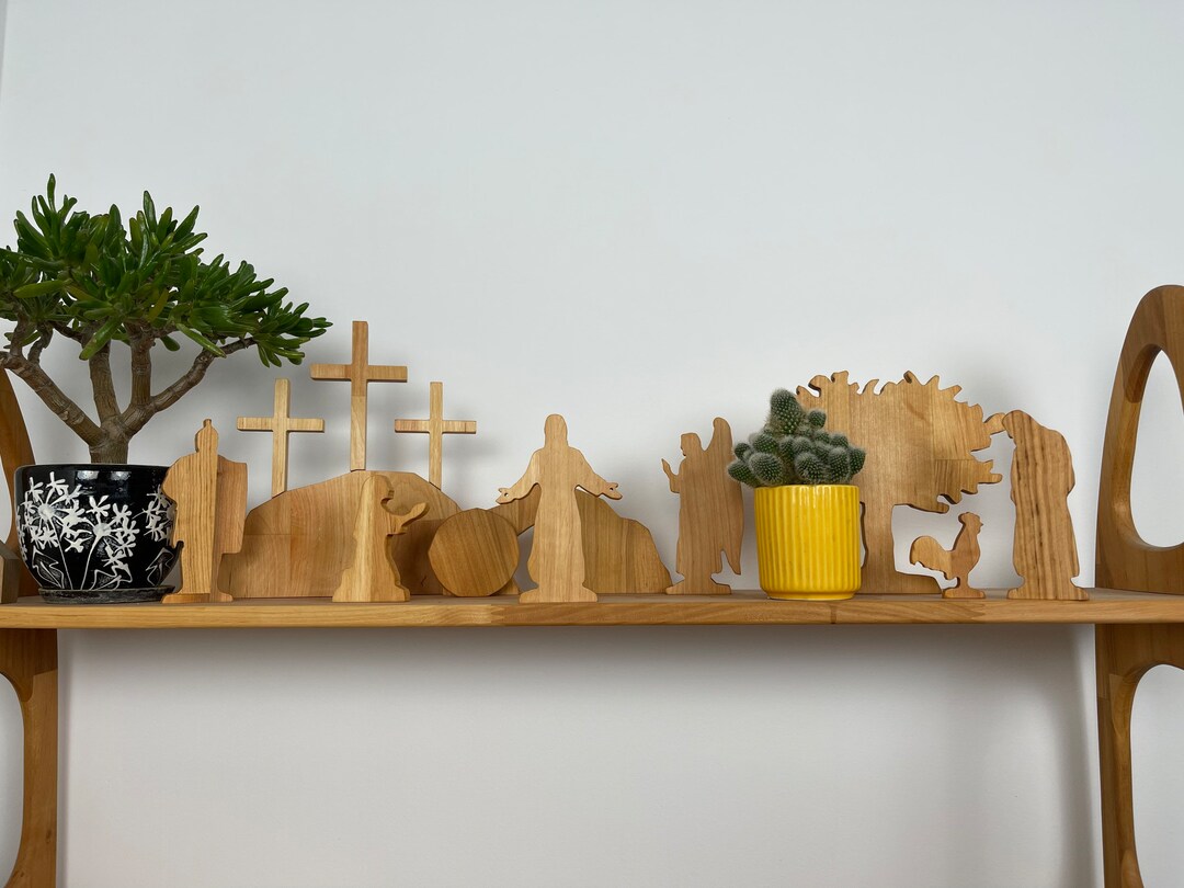 Resurrection Scene Easter Decor Religious Easter Nativity Set Easter ...