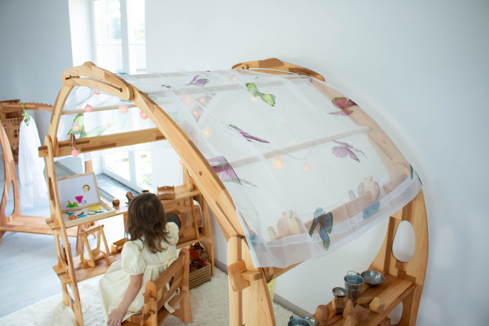 Waldorf Fabric Butterfly Canopy for Playstands Kids Birthday - Etsy