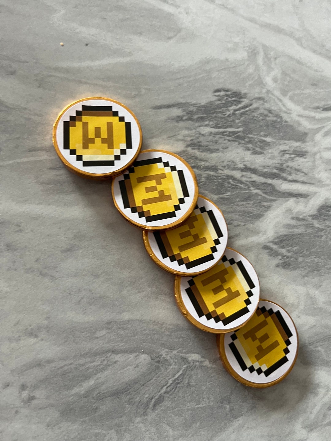 Minecraft Inspired Gold Coins in Gift Box - Etsy