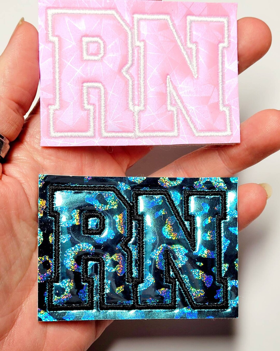 RN Oversized Feltie, Varsity Lettering - Etsy