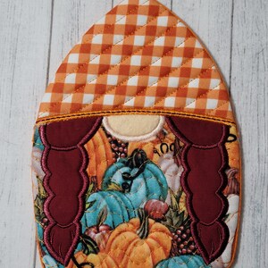 Fall Gnome MUG RUG, Mug Mat, Coaster, Candle Mat, Fall Mug Rug, Girl ...