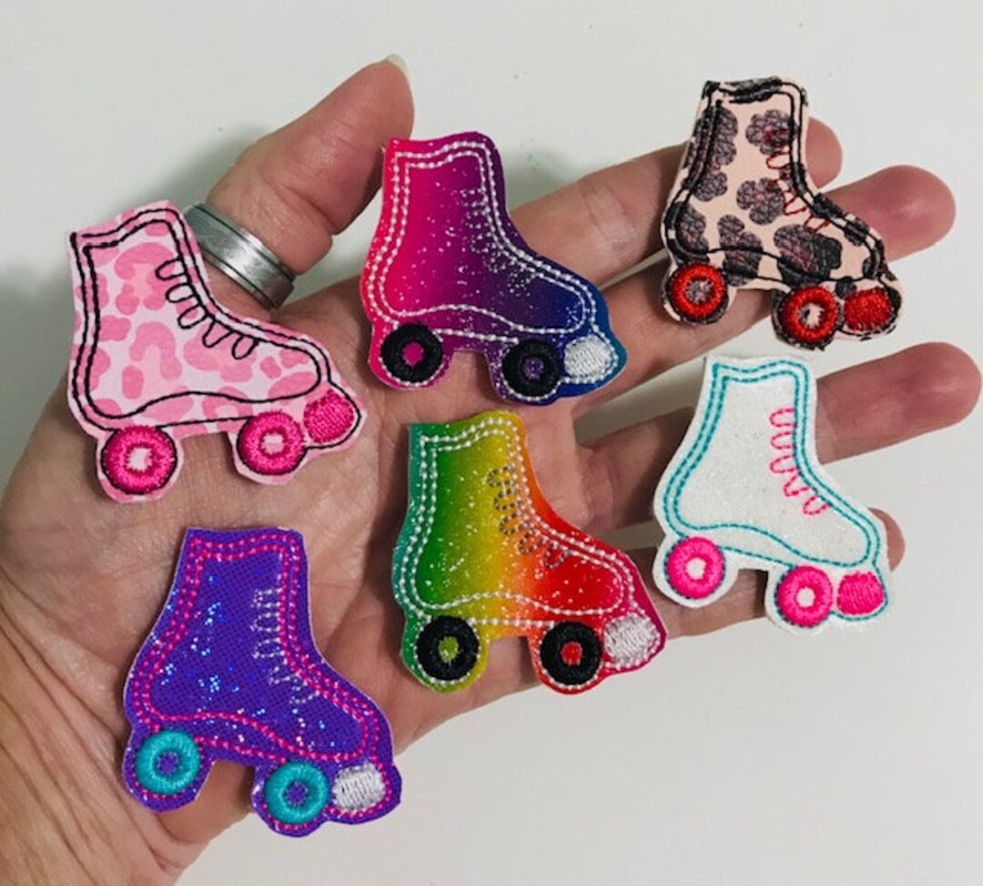 Felties - Roller Skate Feltie,for Badge Reel, Simple Feltie, Bow Center ...