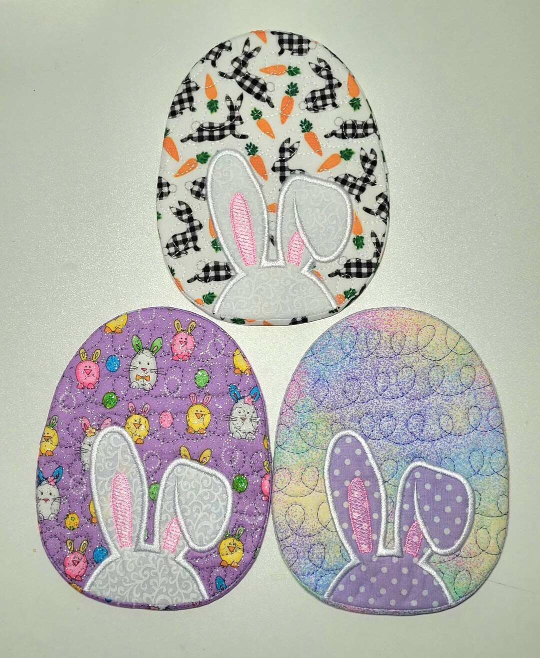 Easter Egg MUG RUG, Egg, Bunny, Mug Mat, Coaster, Candle Mat - Etsy