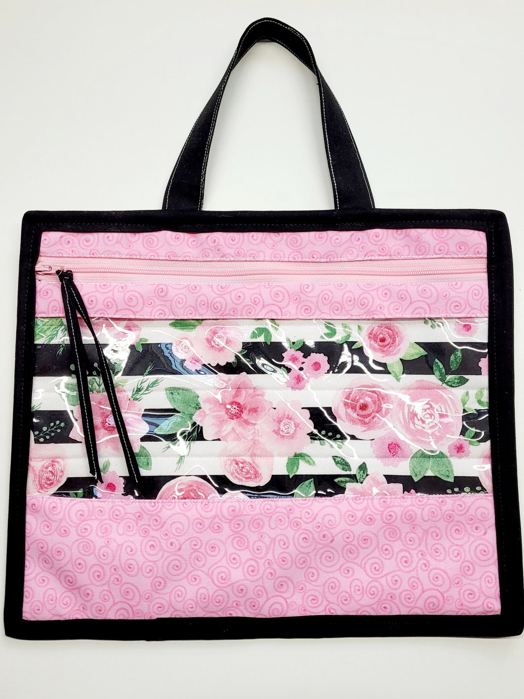 Vinyl Front Project Bag With Handle. Hold Your Cross Stich - Etsy