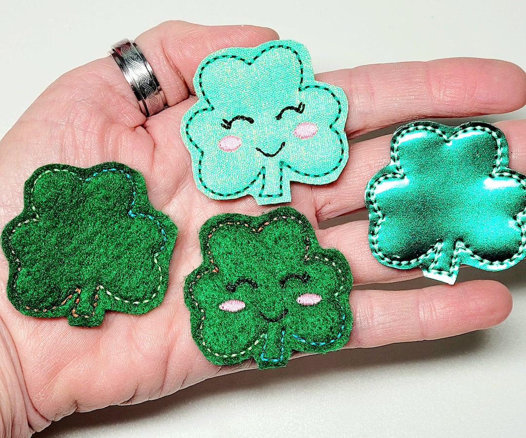 Shamrocks Clovers St. Patrick's Day Felite Pair, , Kawaii shamrock ...