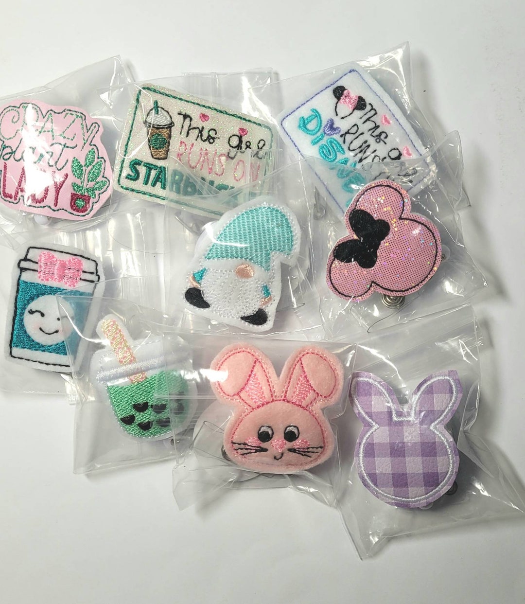 Pack of 9 COMPLETE Badge Reel Sets - Etsy