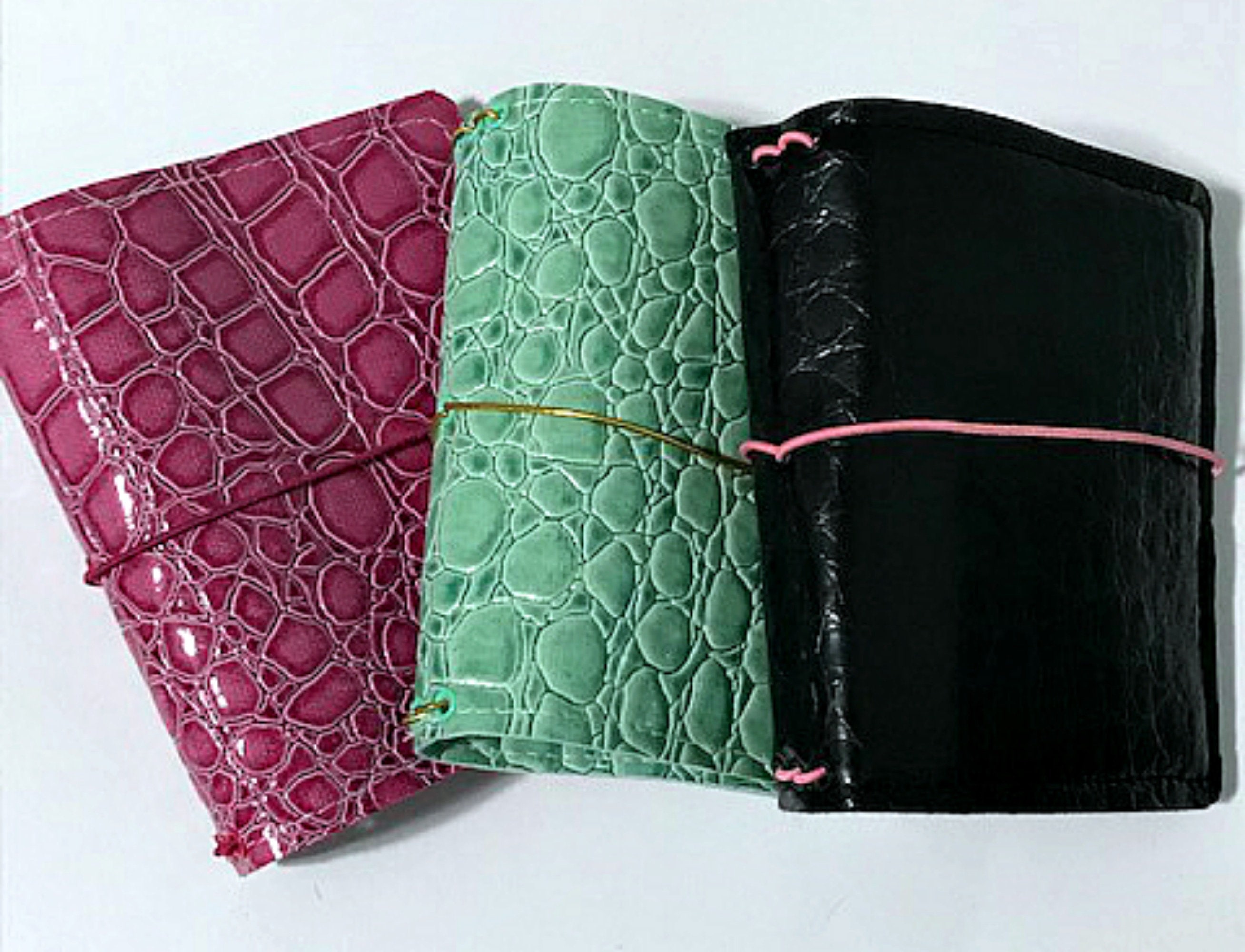 Micro Travelers Notebook Cover Croc Faux Leather - Etsy