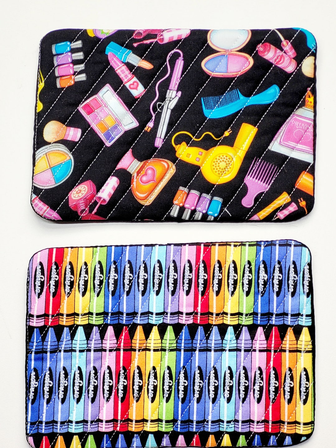 Crayon or Make up MUG RUG, Camping, Mug Mat, Coaster, Drink Mat ...