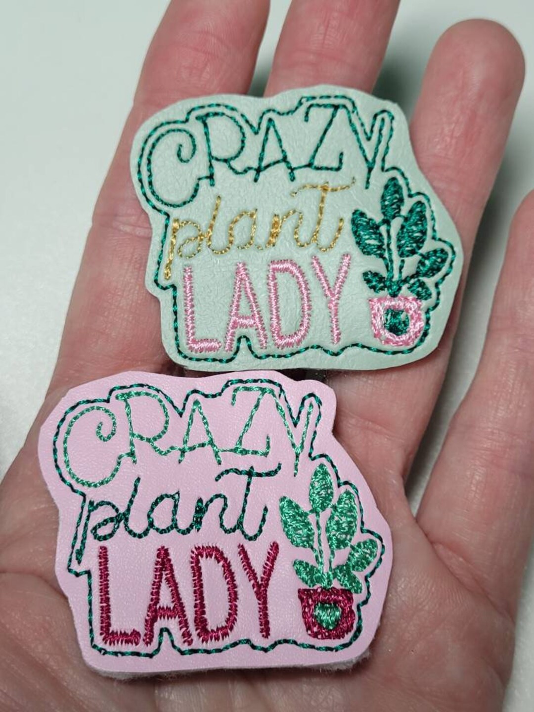 Crazy Plant Lady, Feltie Pair, Plant Lover,plant Lady ,perfect for ...