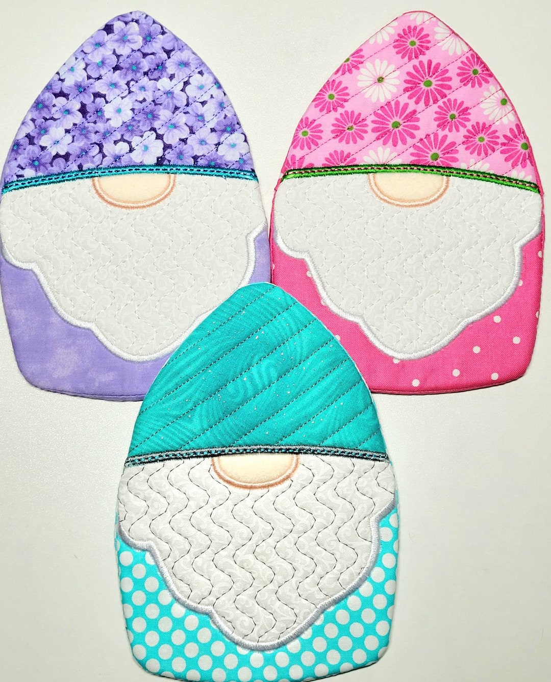 Pastel Gnome MUG RUG, Mug Mat, Coaster, Candle Mat - Etsy