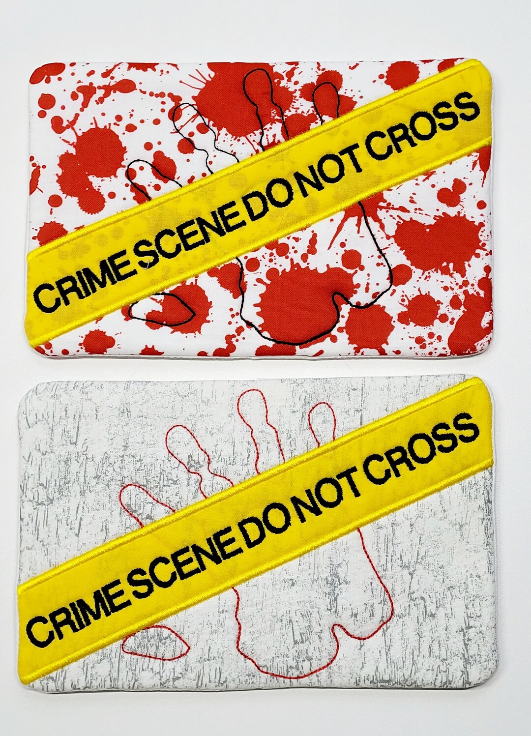 Crime Scene MUG RUG, Printed Patterns, Mug Mat, Coaster, Candle Mat - Etsy
