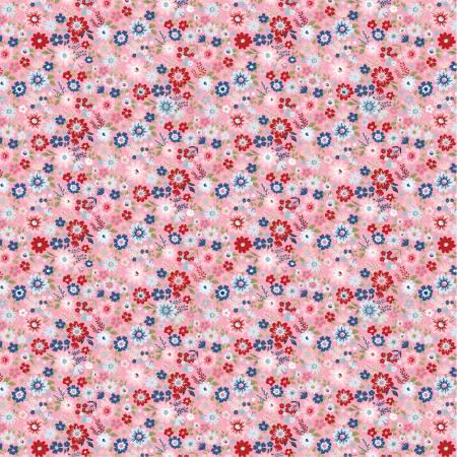 Hip Hip Hooray Pink Hooray Fabric Yardage, Laura Woods, Poppie Cotton ...