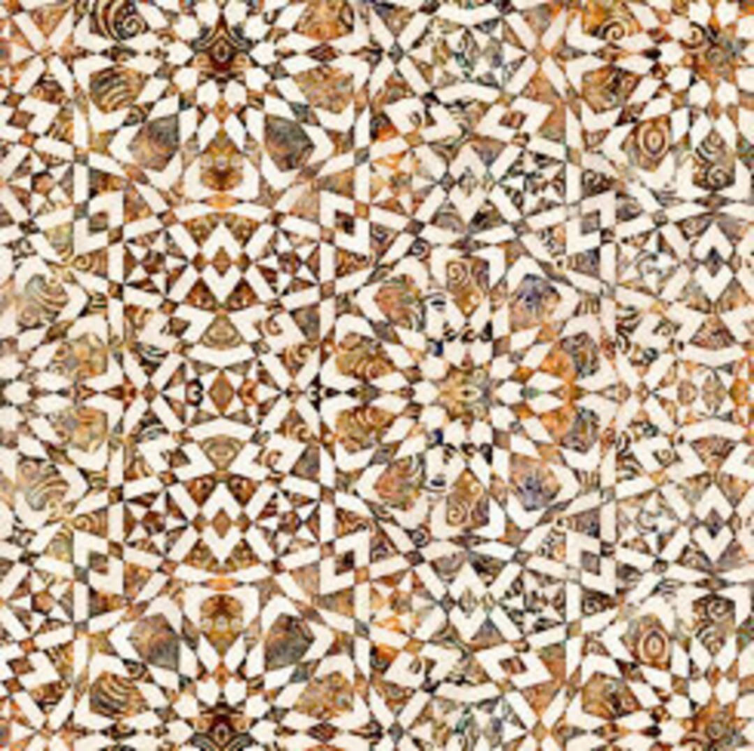 Paradox Mandalas Cream Fabric Yardage, Dan Morris, Quilting Treasures ...