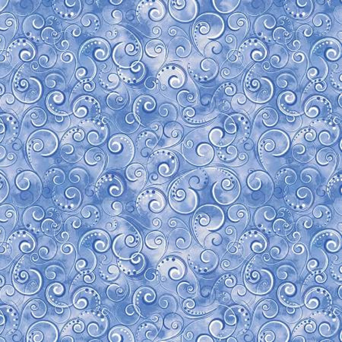 Pearl Splendor Cornflower Fabric Yardage, KANVAS Studio, Benartex ...