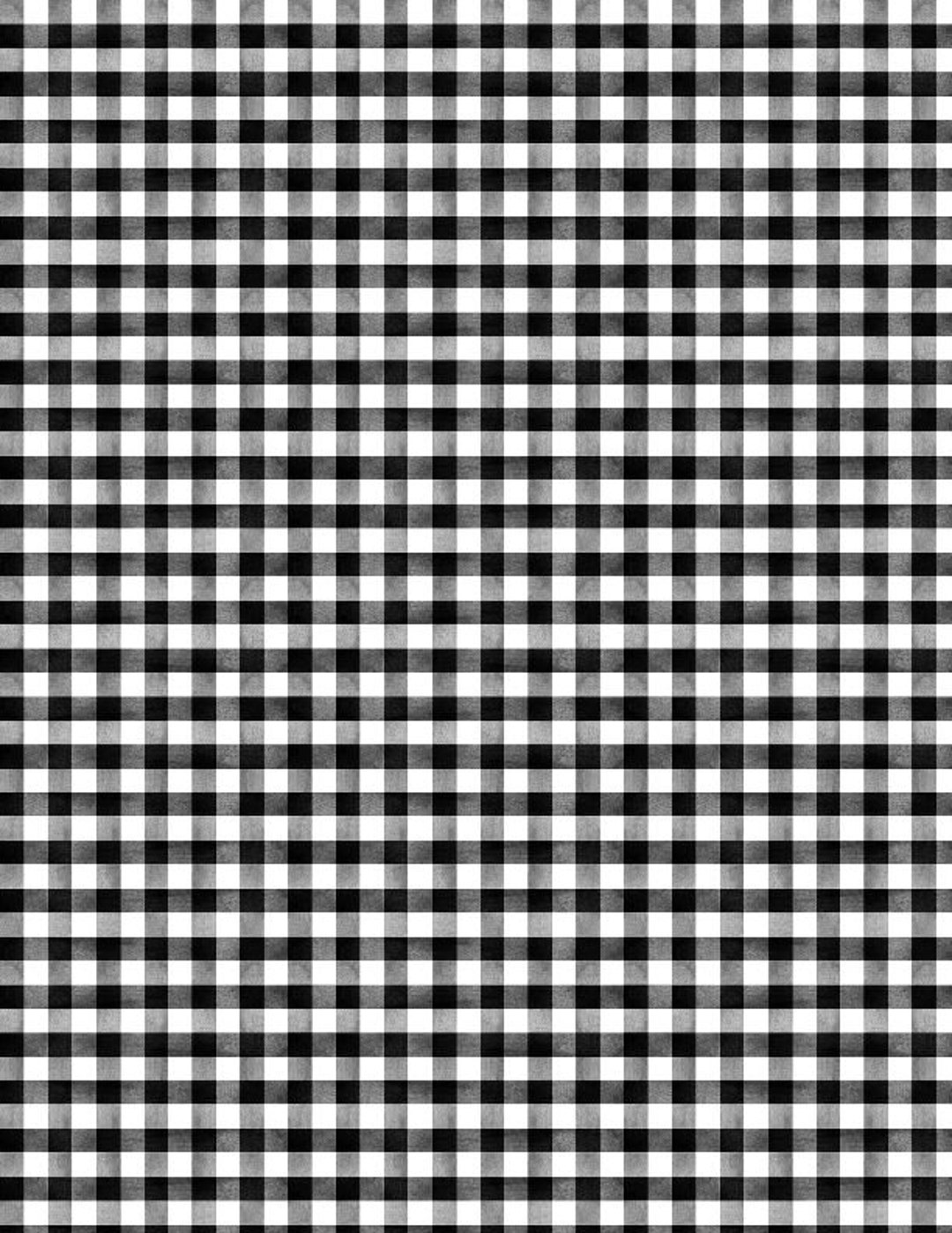 In Bloom Black Gingham Fabric Yardage, Nancy Mink, Wilmington Prints ...