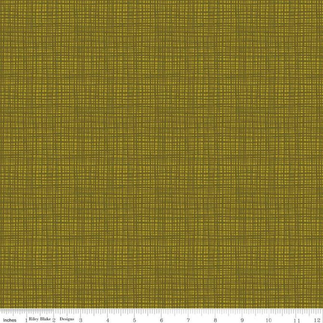 Texture in Color Olive Fabric Yardage, Sandy Gervais, Riley Blake ...