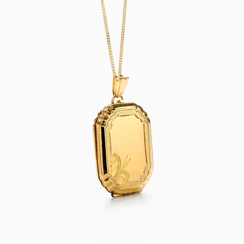 Simple Gold Locket - Etsy
