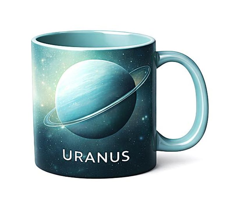 Uranus Planet Coffee Mug Solar System Space Cup Astronomy Gift Science ...