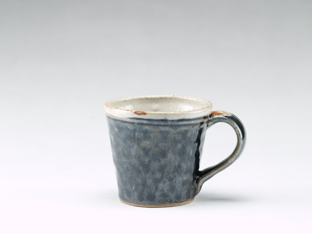 V-shape Mug With Handle Wheel Thrown Mug V-shape Bicolor - Etsy