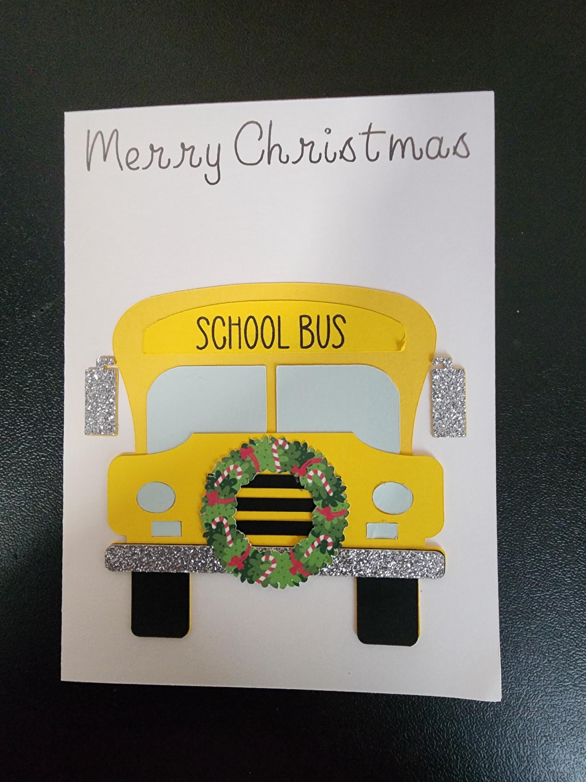 Bus Driver Christmas Card 2-D - Etsy