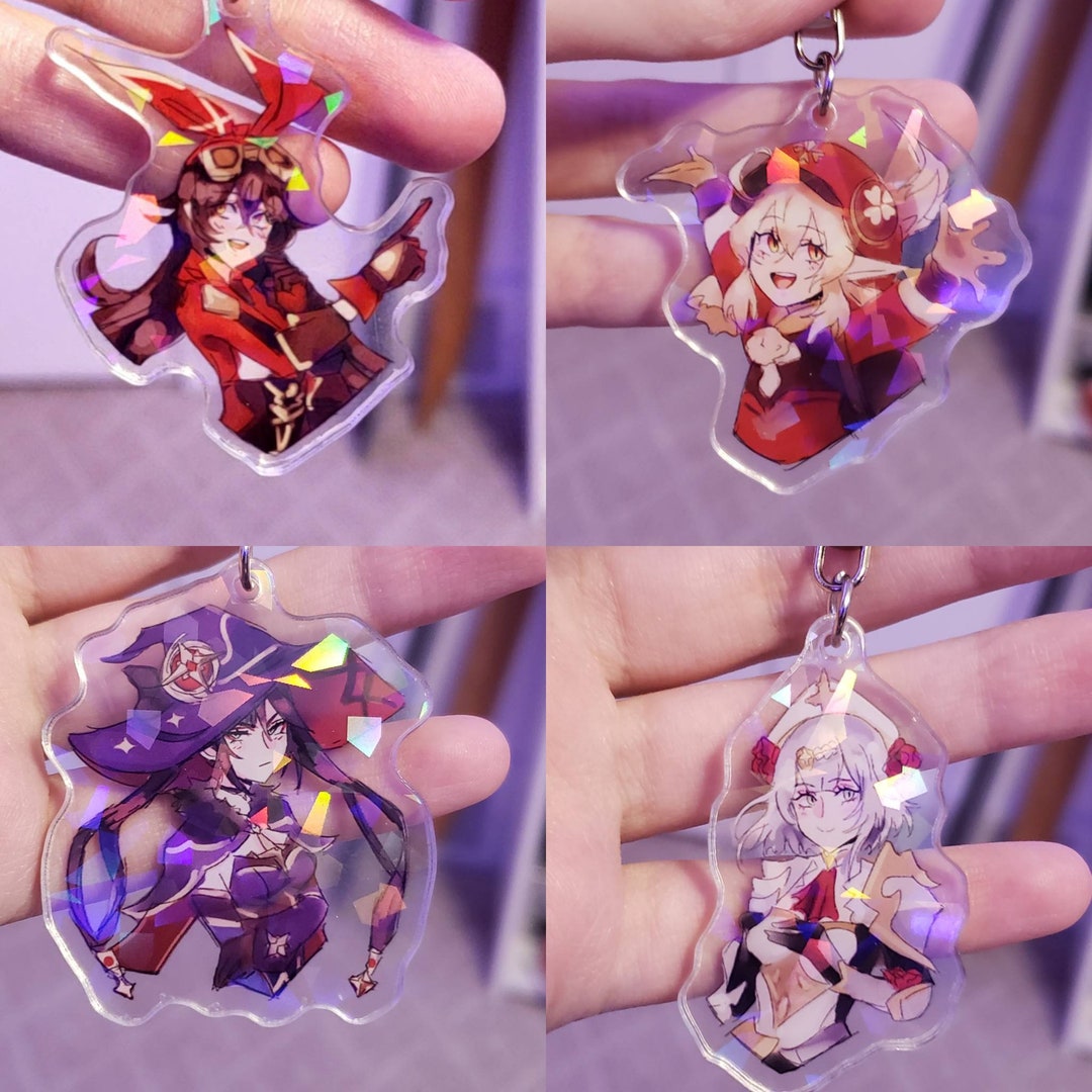 Genshin Impact Holographic Charms - Etsy