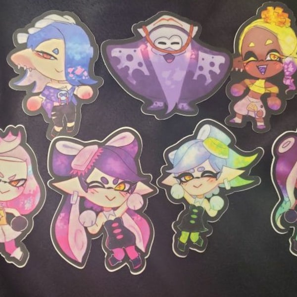 Splatoon Squid Stickers - Etsy