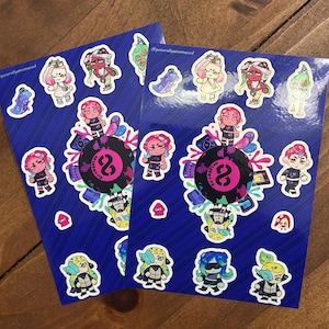 Splatoon Sticker Sheets - Etsy