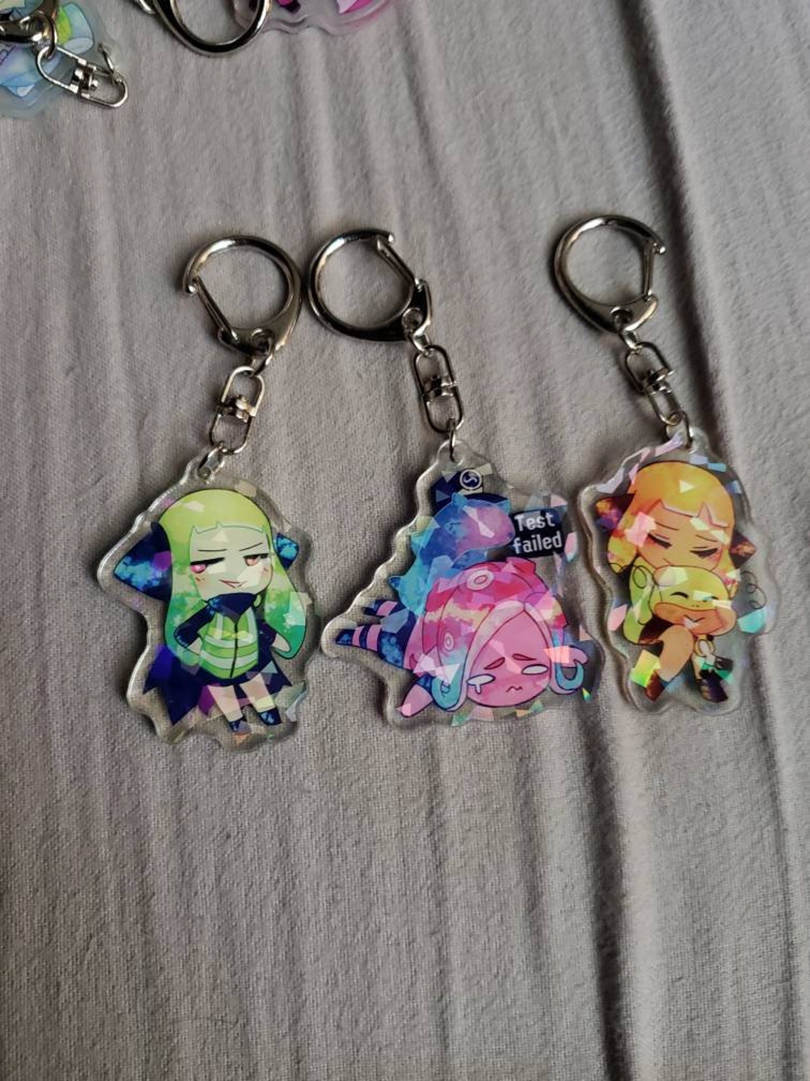 Splatoon Holographic Charms - Etsy